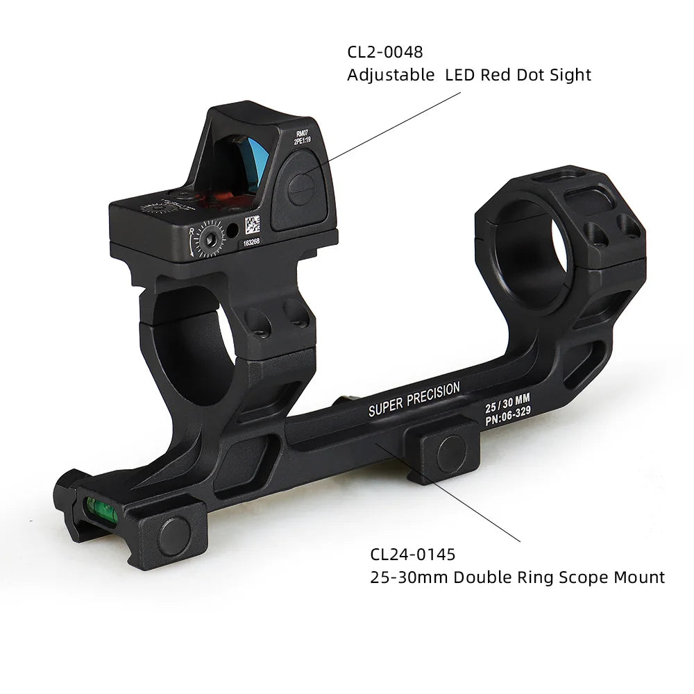 Canis Latrans tactical 25.4mm 30mm rifle scope mount red dot sight bas ...